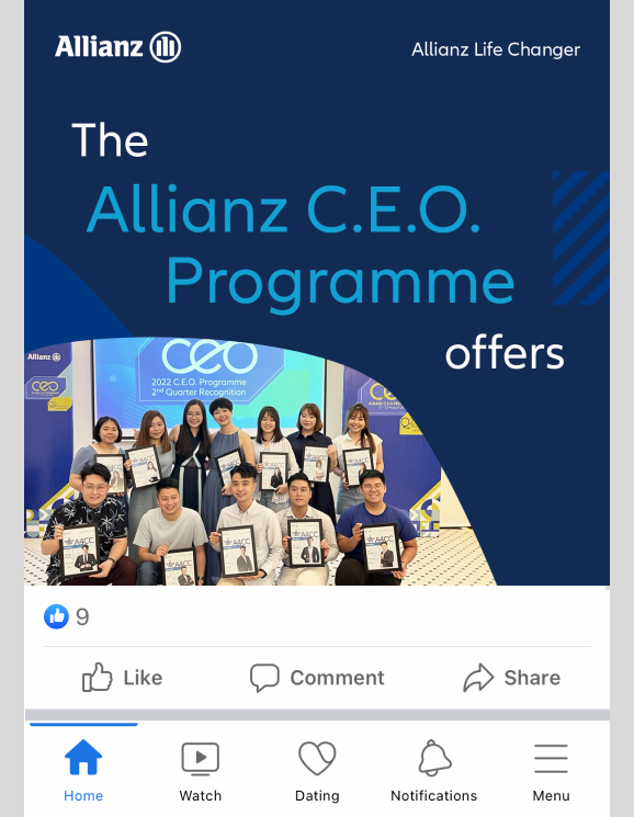 Facebook Marketing | Allianz Life Changer | Salient Digital